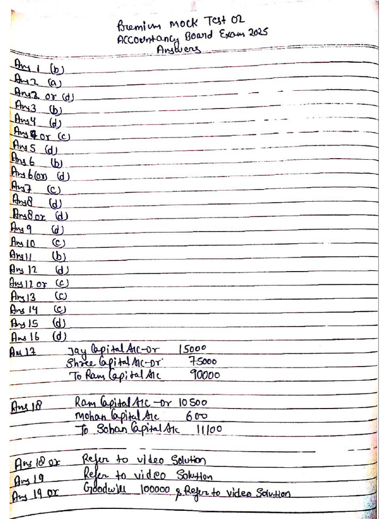 SPCC Mock 2 Sol Account | PDF