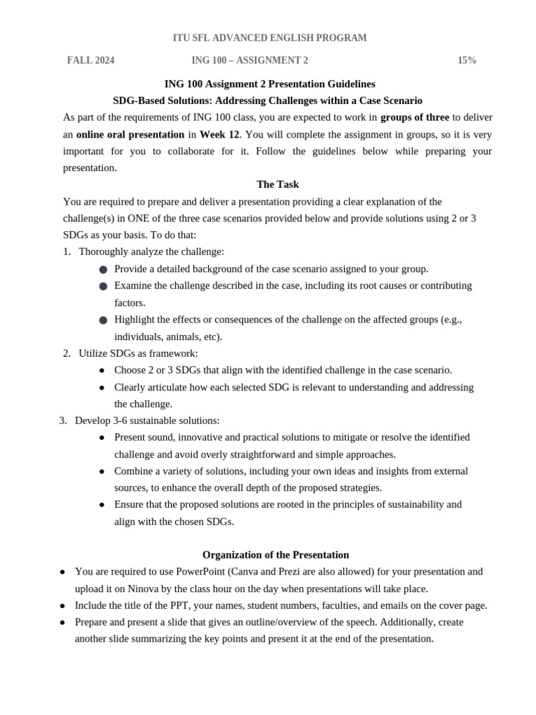 ING 100 Assignment 2 Guidelines & Cases | PDF | Apa Style | Citation