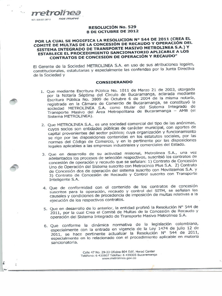 RESOL 529 MULTAS | PDF