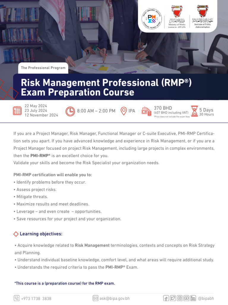 Risk Management Professional RMP® Exam Preparation Course | PDF ...