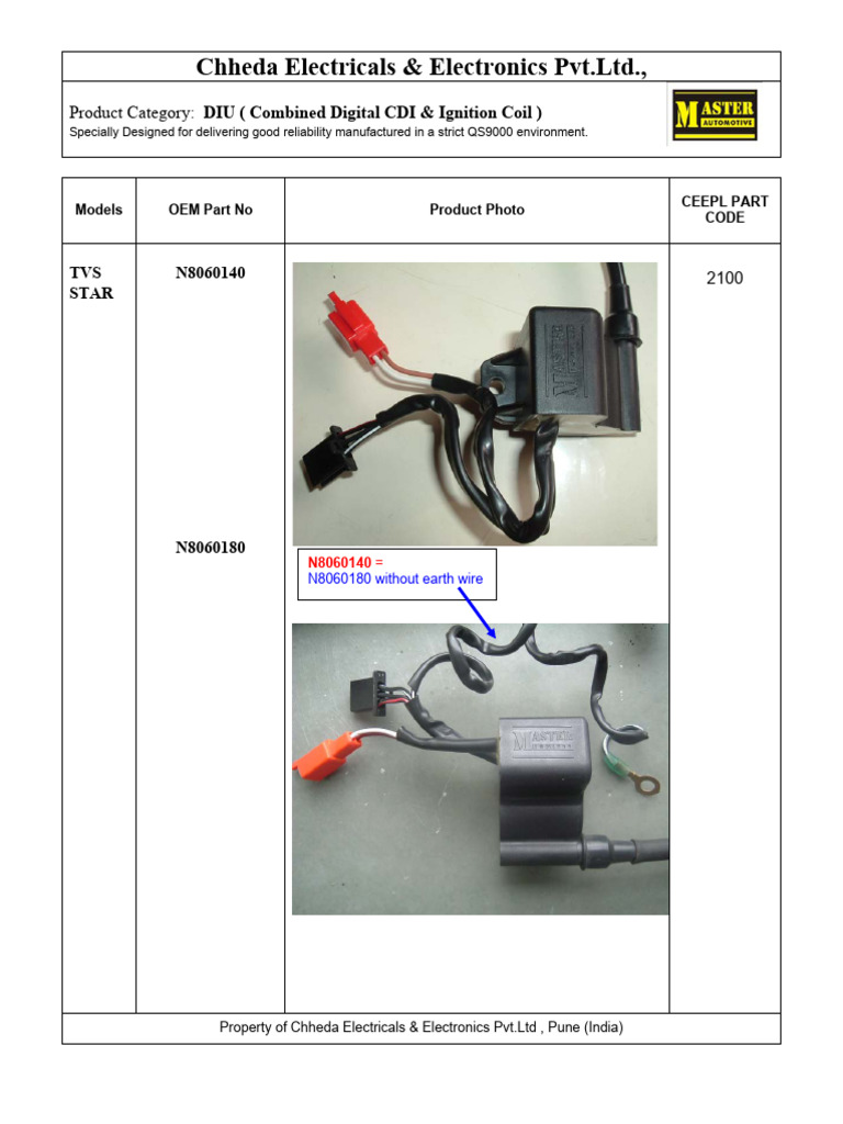 TVS Star (N8060180 & 40 (Old) ) | PDF