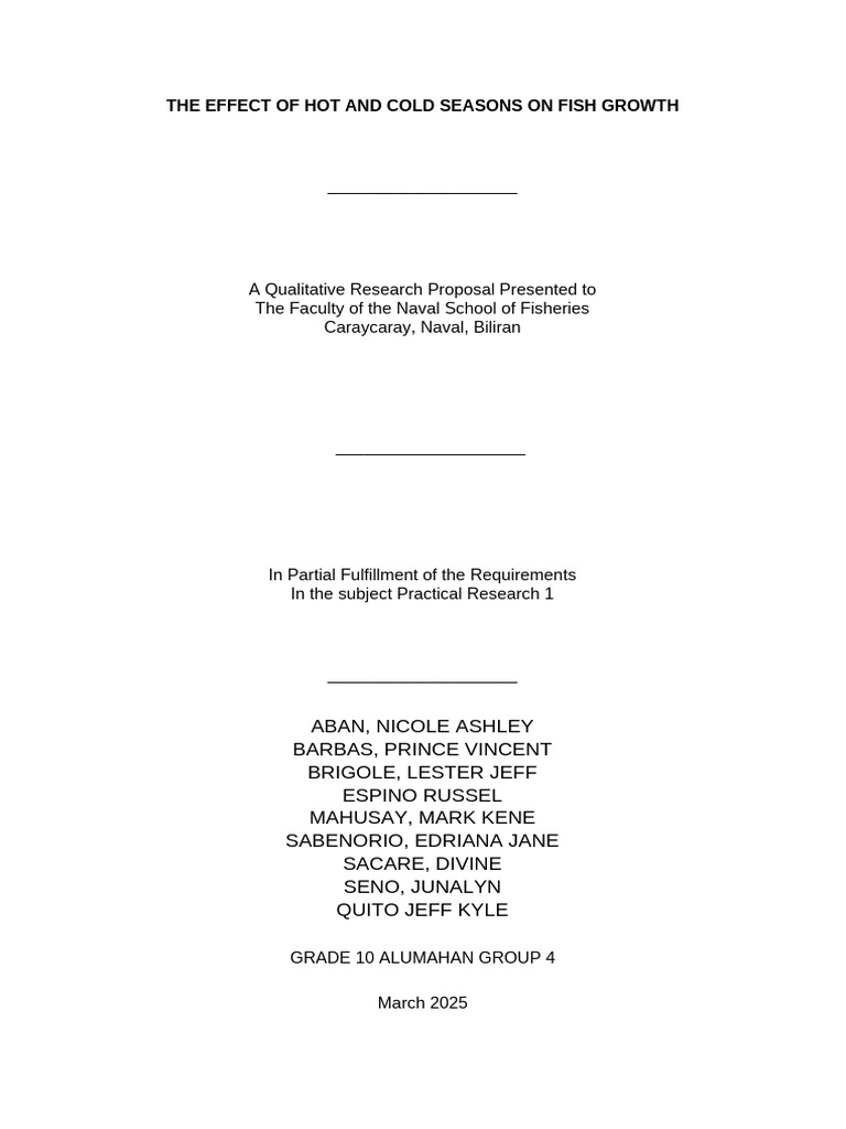 NSF SHS Quali Research Proposal Template | PDF | Water | Aquaculture