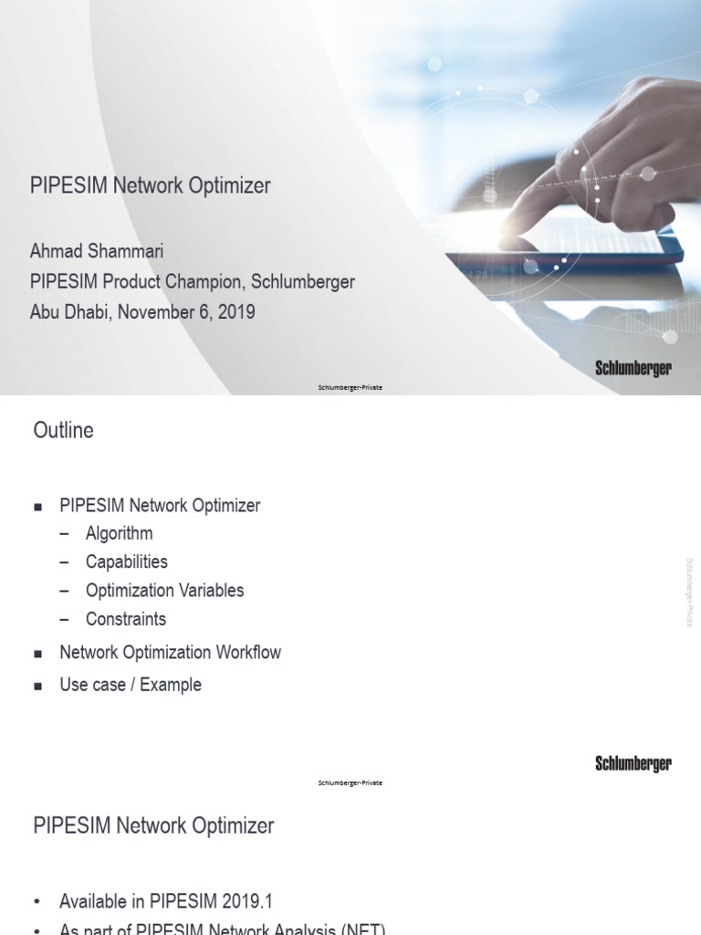 PIPESIM 2019 Network Optimizer Overview | PDF | Gases
