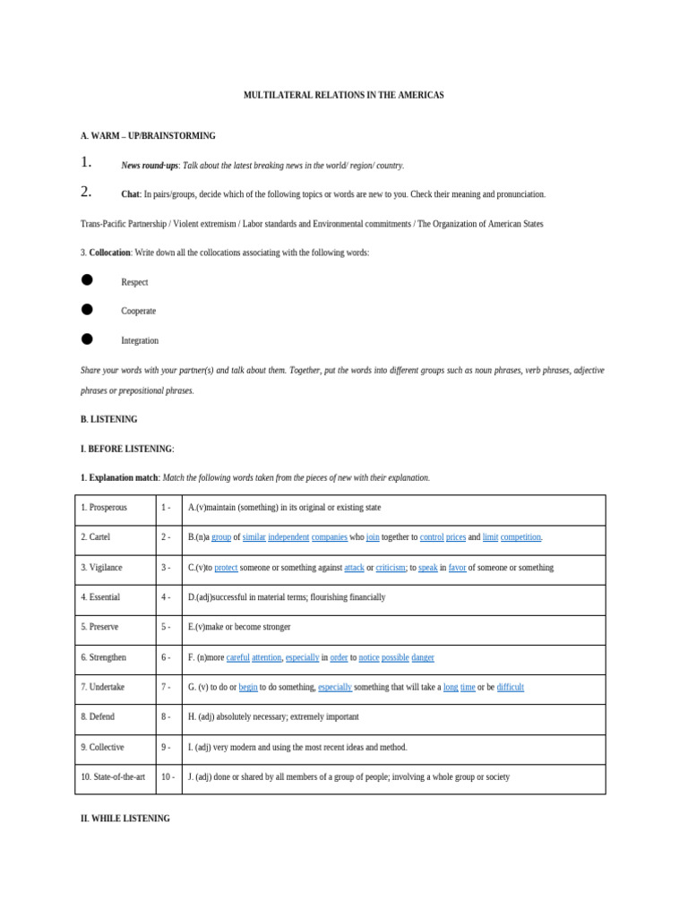 Multilateral Relations in The Americas | PDF | Trans Pacific ...