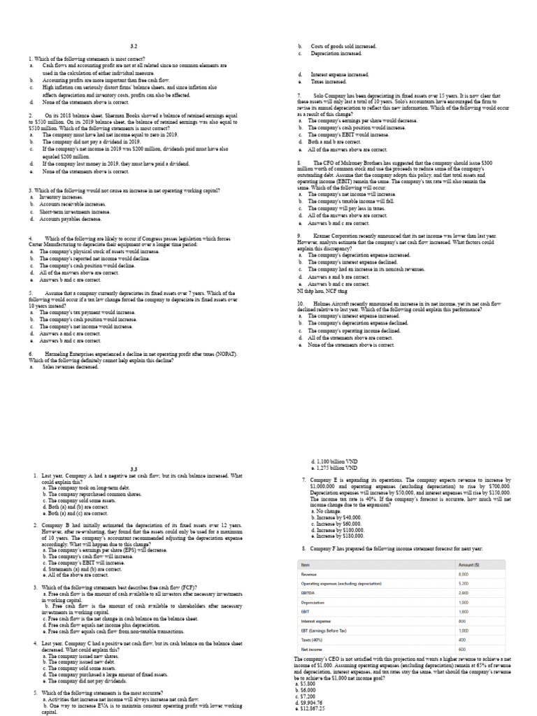 di in qttc | PDF | Free Cash Flow | Net Present Value