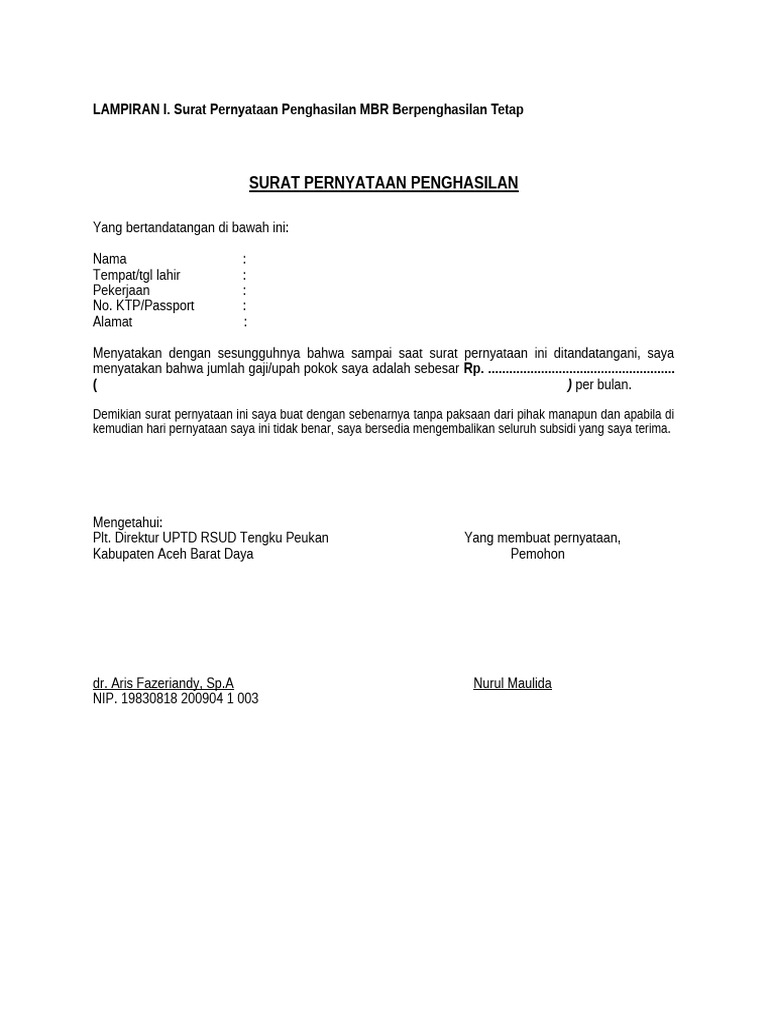 Form Bank BTN Syariah | PDF