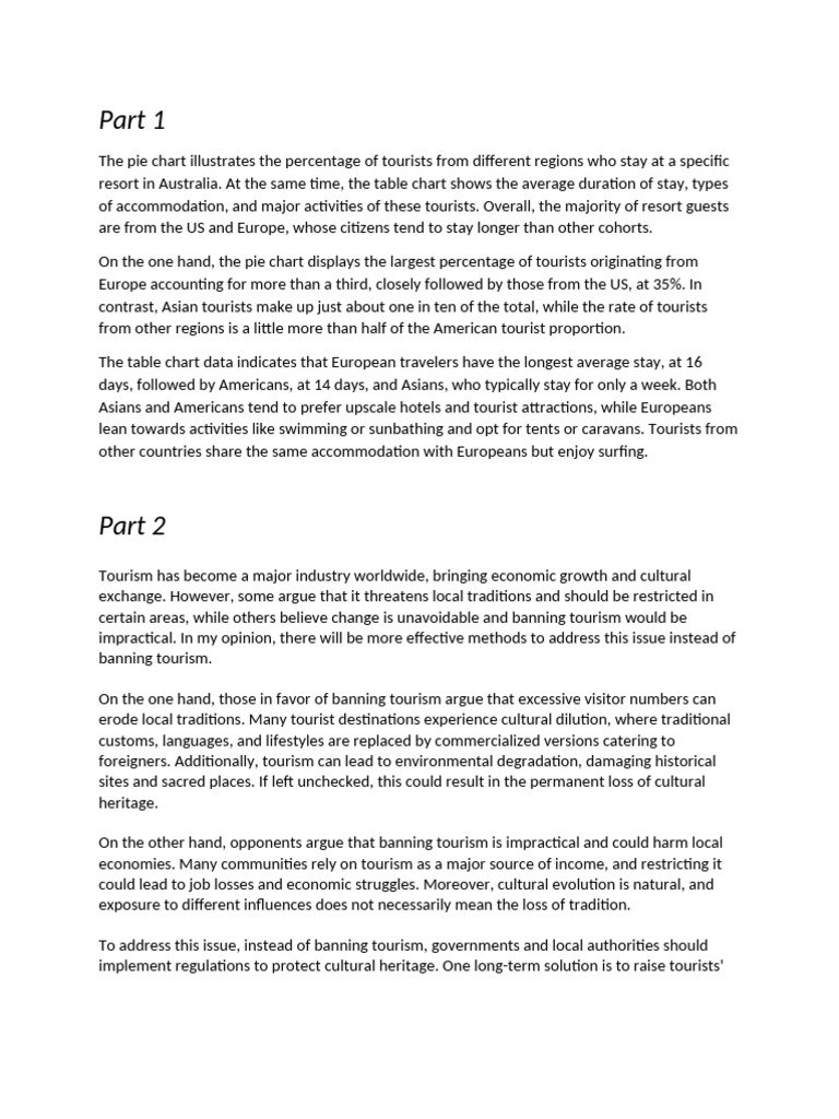 TEST IELTS Feb 2025 | PDF | Tourism | Resort