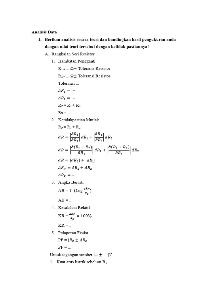 Analisis Data Unit 6 | PDF