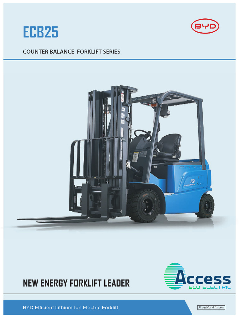 BYD ECB25 Electric Forklift Overview | PDF