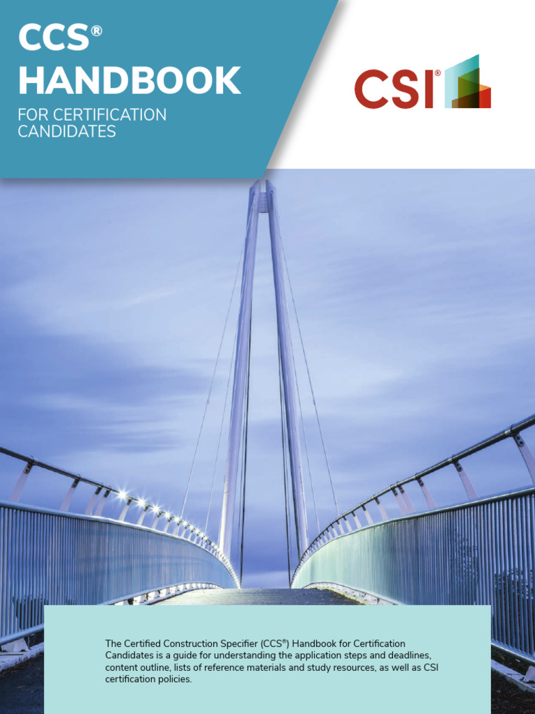 CCS Handbook For Certification Candidates - 2025 | PDF | Specification ...
