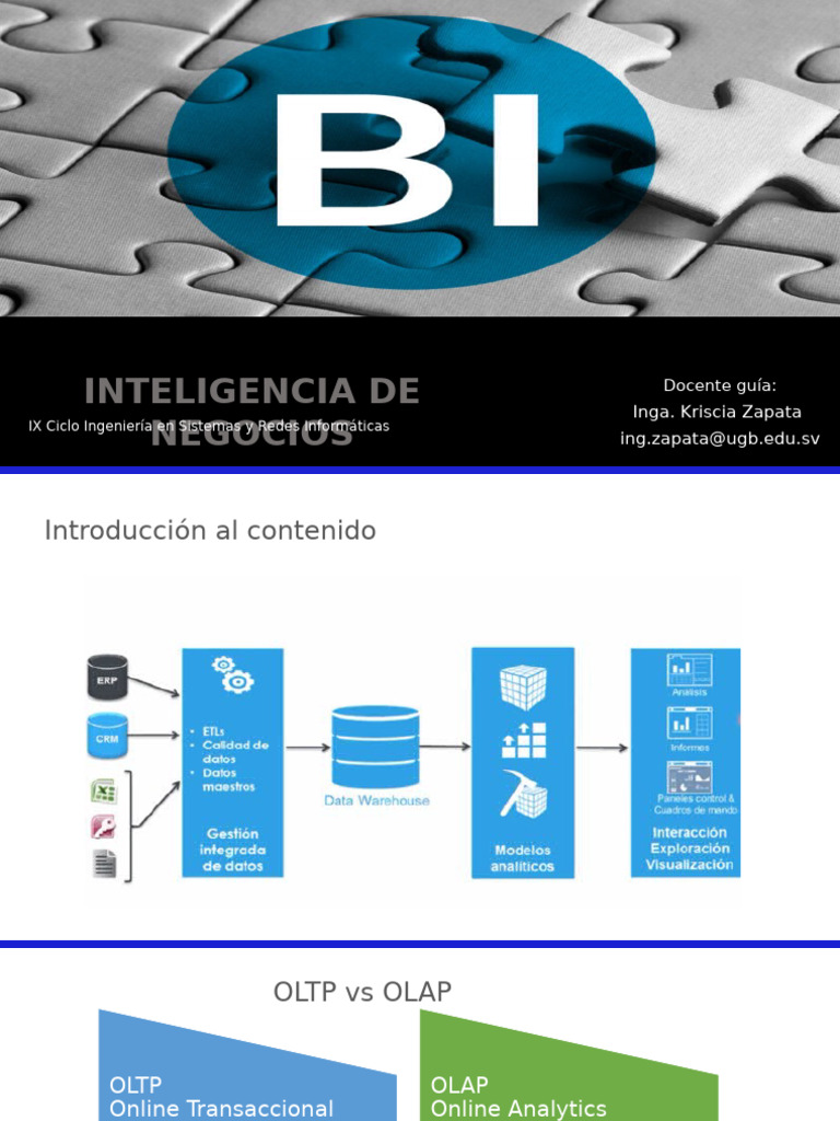 OLTP Vs OLAP - Resumida | PDF | Almacén de datos | Bases de datos