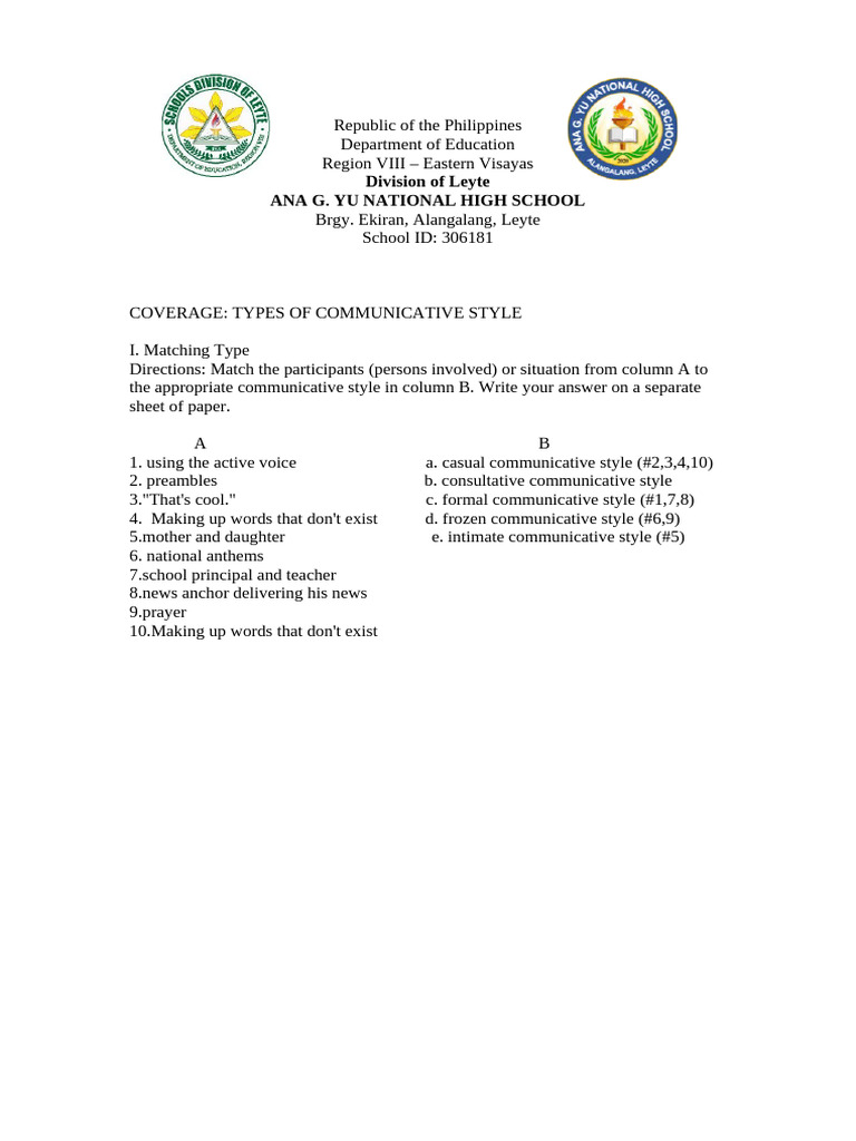 COVERAGE For Exam English | PDF