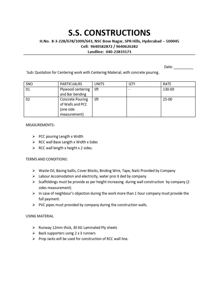 S.S Constructions - For Merge | PDF | Building Technology | Building ...