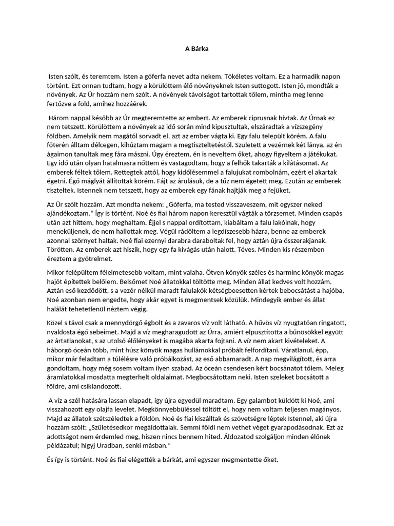 A Bárka | PDF