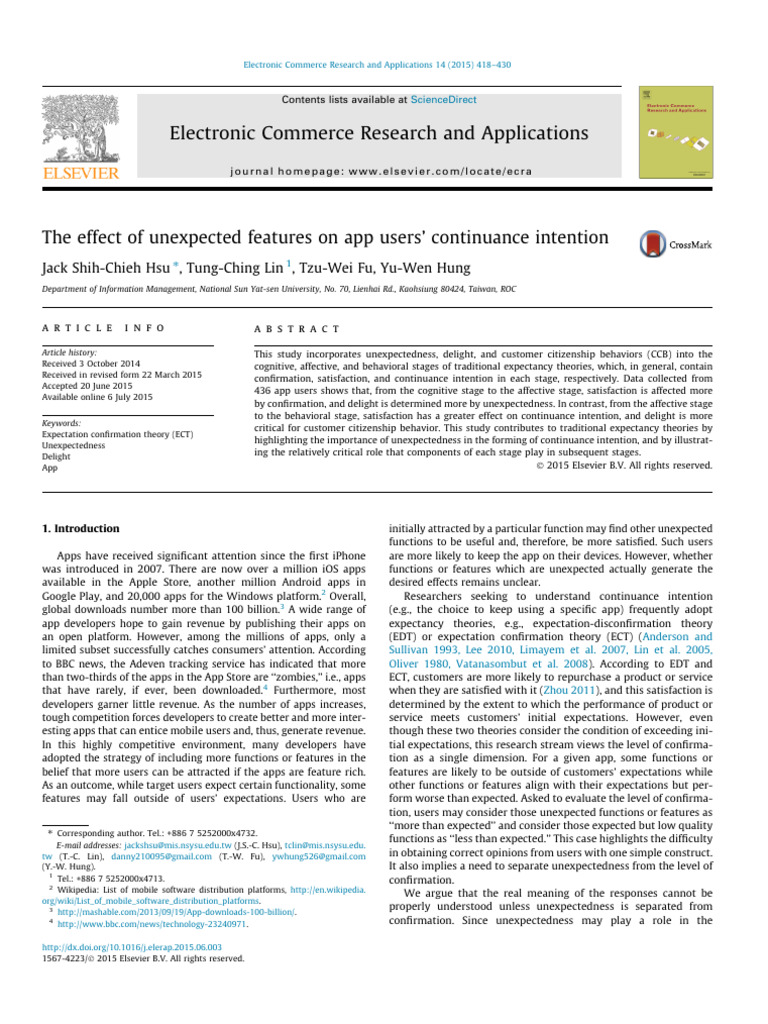 Electronic Commerce Research and Applications: Jack Shih-Chieh Hsu ...