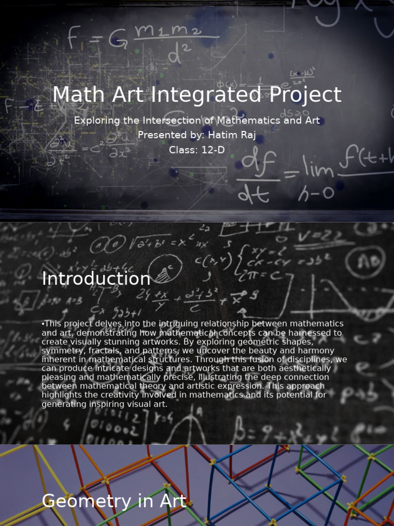 Math Art Integrated Project - Hatim Raj, Yusuf | PDF | Pattern ...