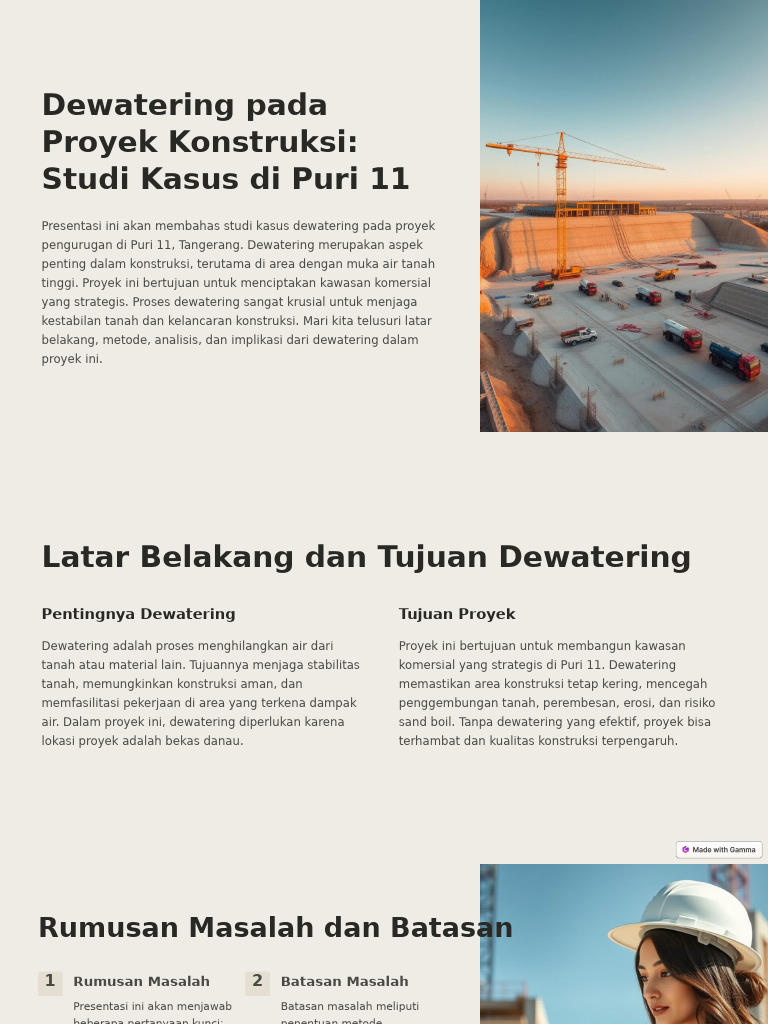 Dewatering-pada-Proyek-Konstruksi-Studi-Kasus-di-Puri-11 | PDF