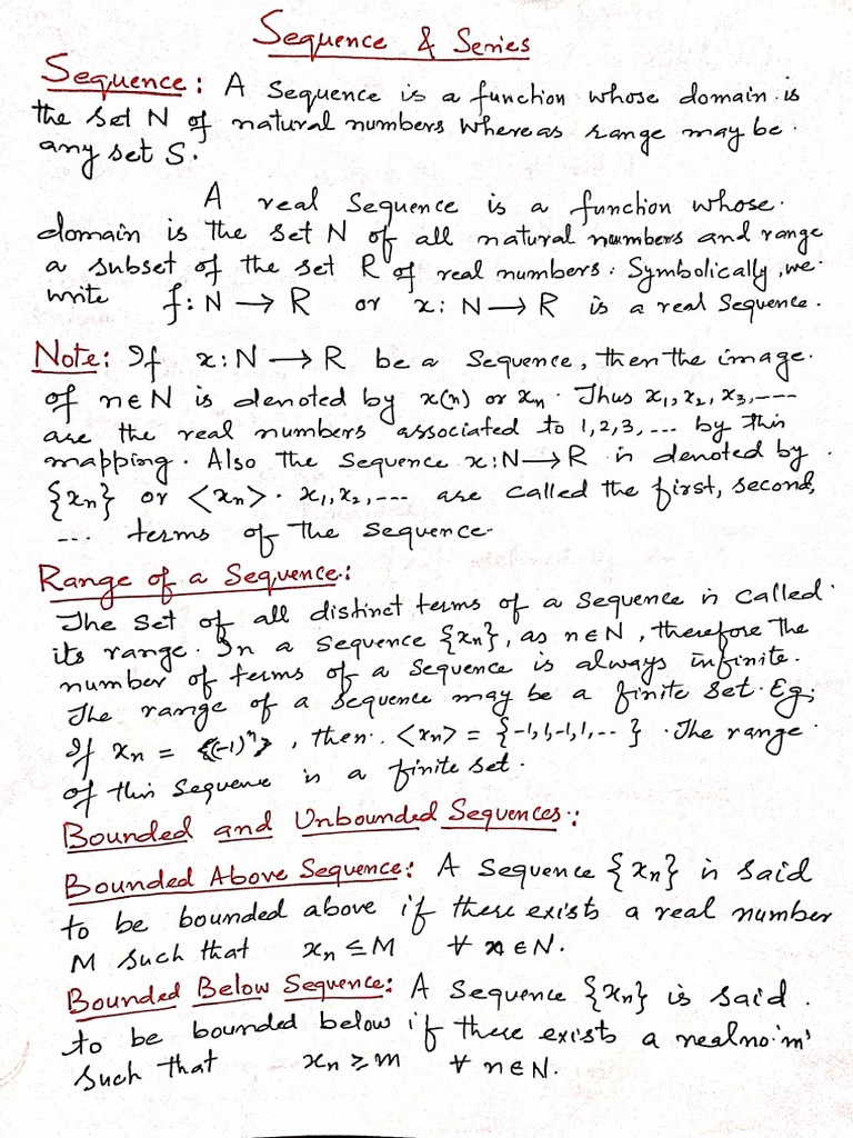 Sequence Series | PDF