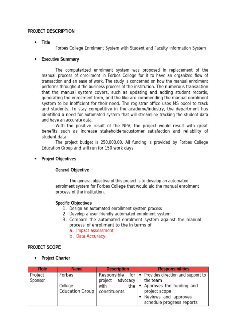 ProjectProposal_Template | PDF | Net Present Value | Business