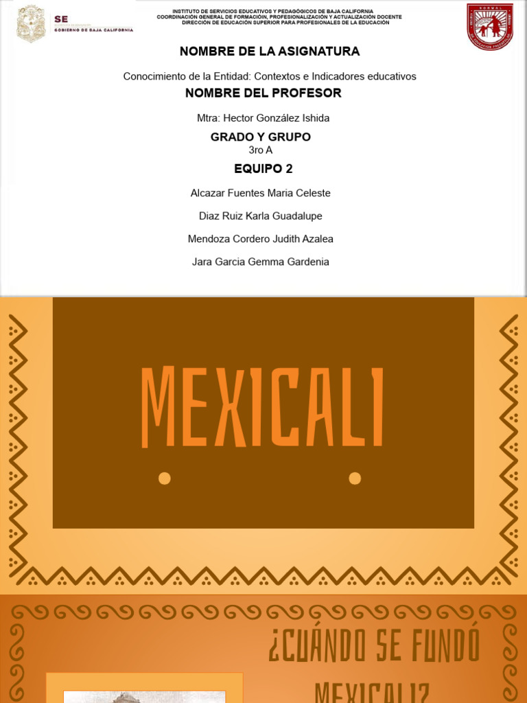 Historia y Educación en Mexicali | PDF