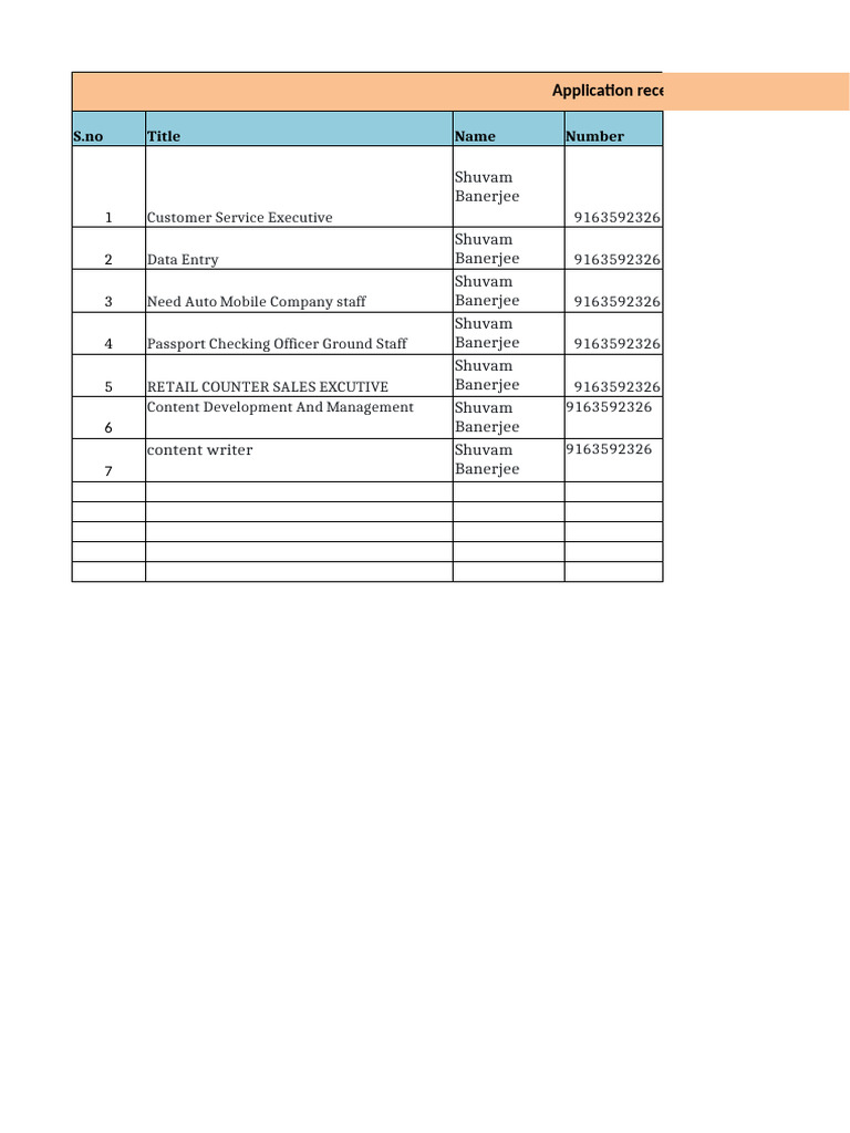 Application Received | PDF