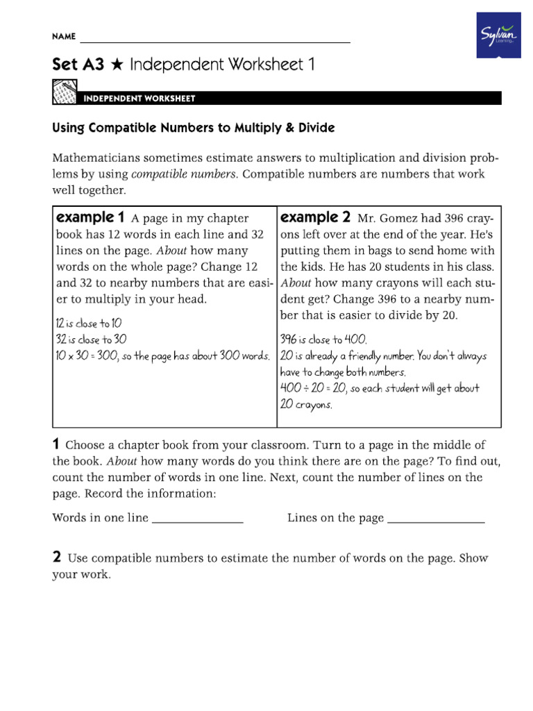 Using Compatible Numbers To Multiply and Divide | PDF