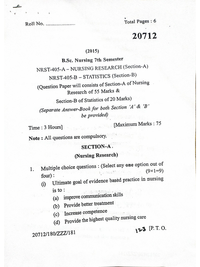 Obg and Research Ques Paper | PDF