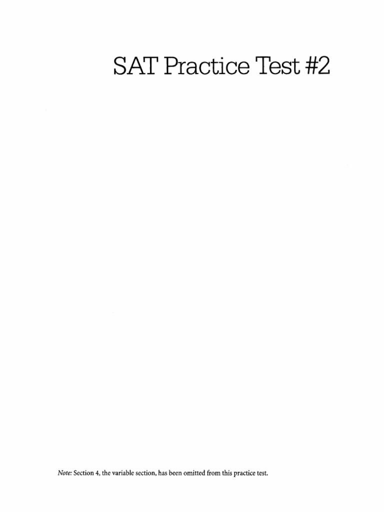 Real SAT 2 | PDF