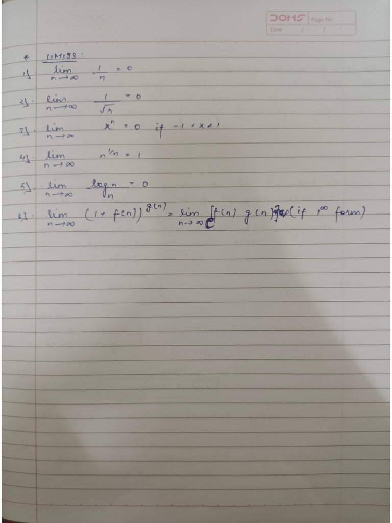 Calculus Notes | PDF