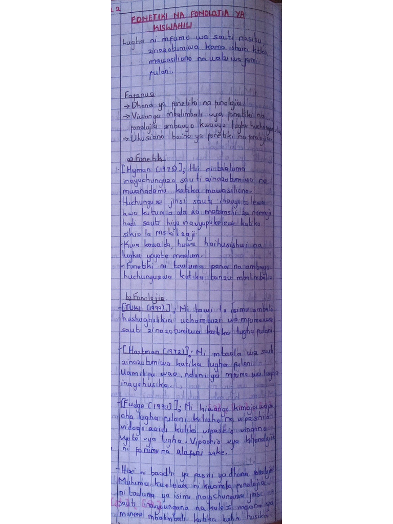 Fonetiki Na Fonolojia | PDF