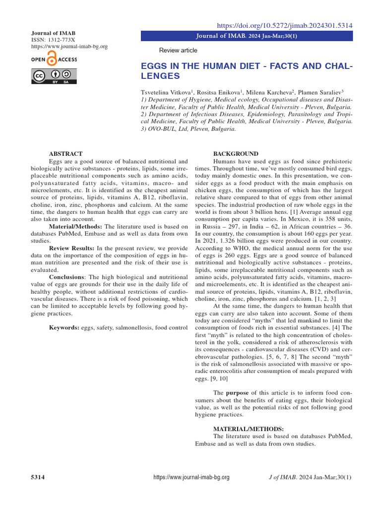 2024vol30 Issue1 5314 5322 | PDF | Yolk | Nutrients