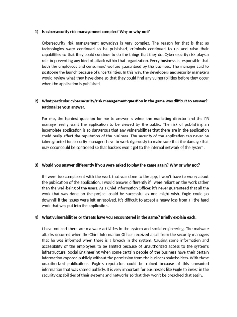 07 Hands On Activity 1 - InfoAssur | PDF | Security | Computer Security