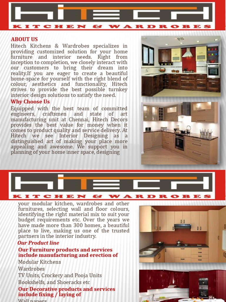 Modular Kitchen Brochure | PDF | Building Engineering | Architectural ...