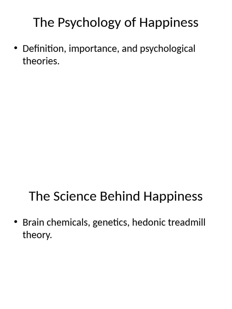 Psychology Happiness | PDF