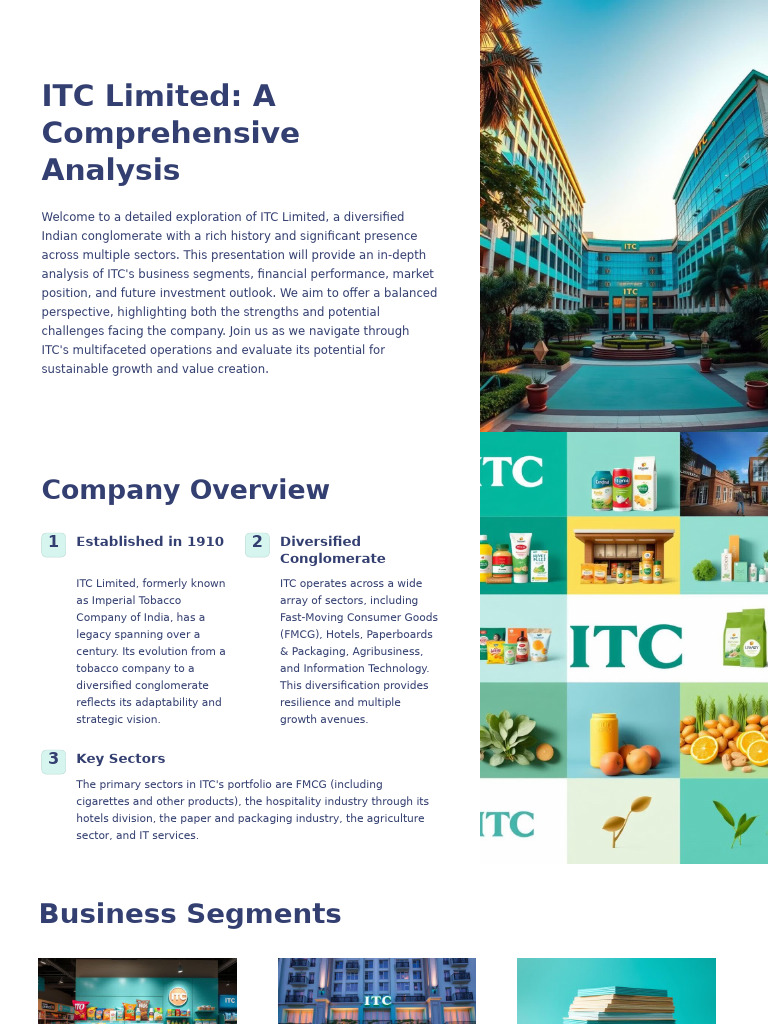 ITC Limited A Comprehensive Analysis | PDF | Valuation (Finance ...