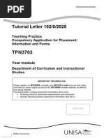 Unisa Teaching Practice Placement Guide | PDF