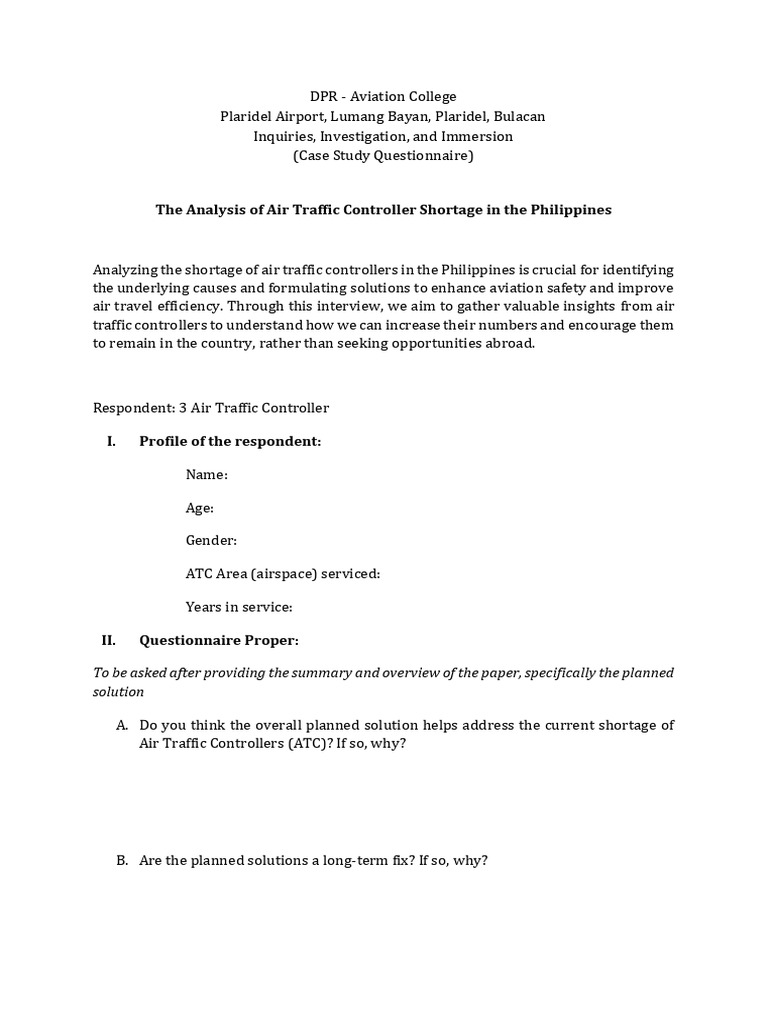 3i's Questionnaire | PDF