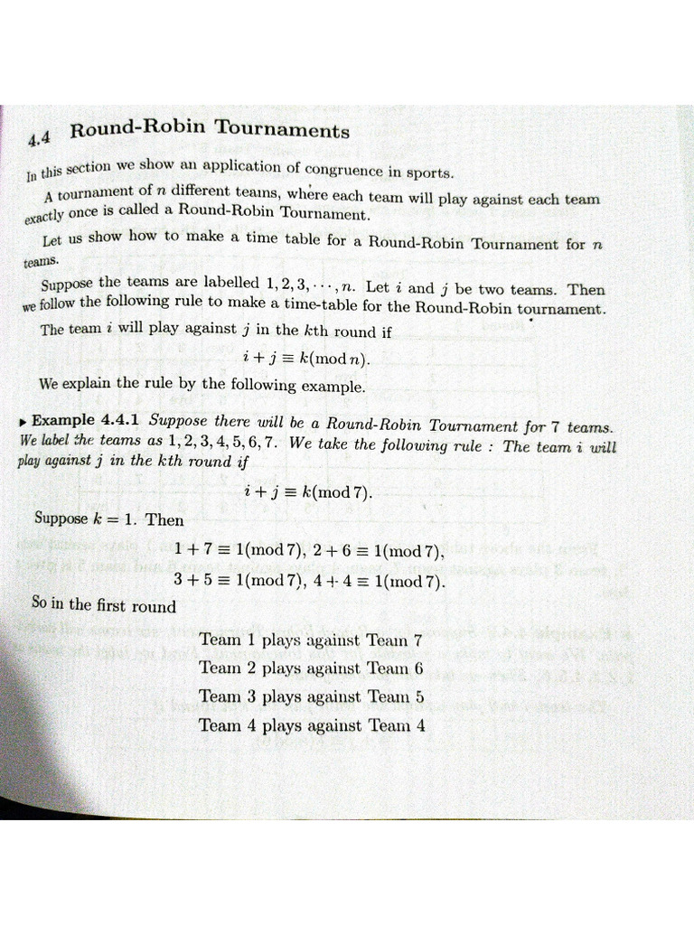 Round-Robin Tournament | PDF
