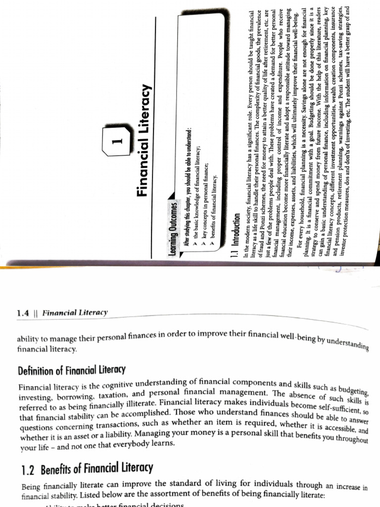 financial literacy ch-1 | PDF | Credit Card | Banks