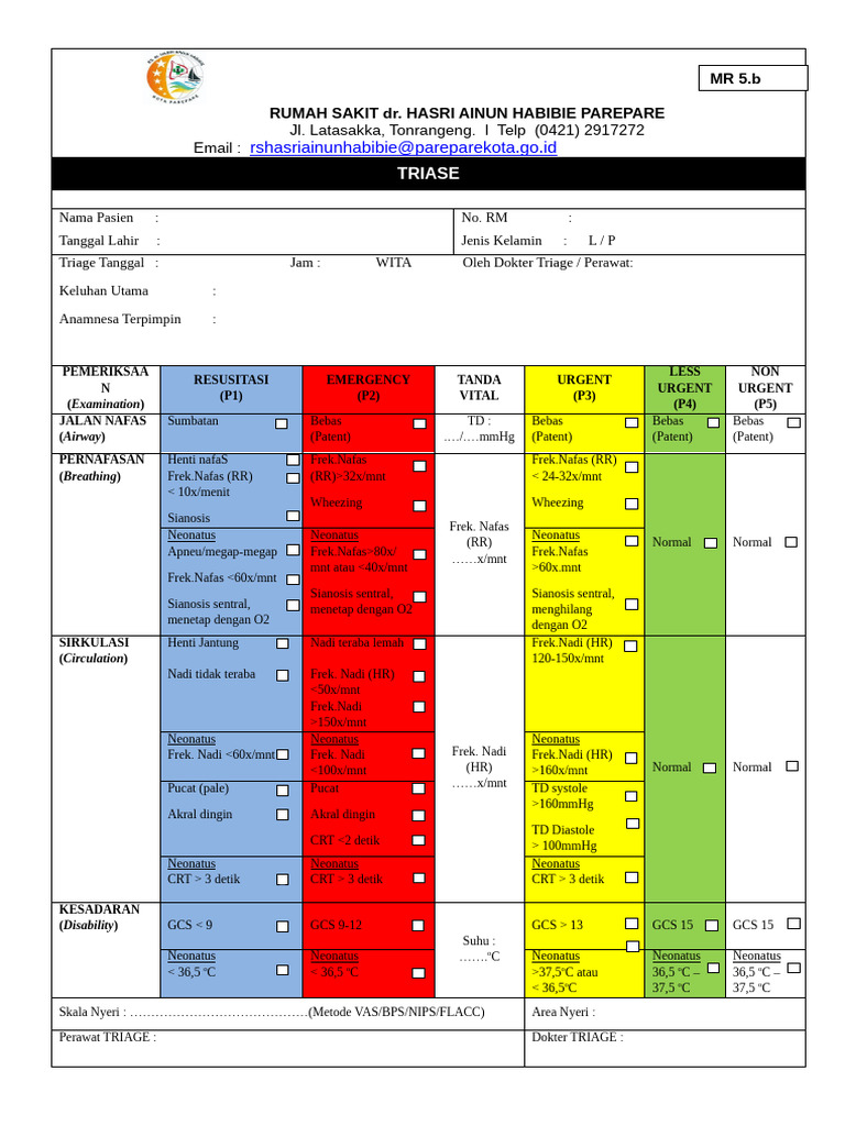 MR 5.b Triase Dan Asesmen Awal Medis Igd | PDF