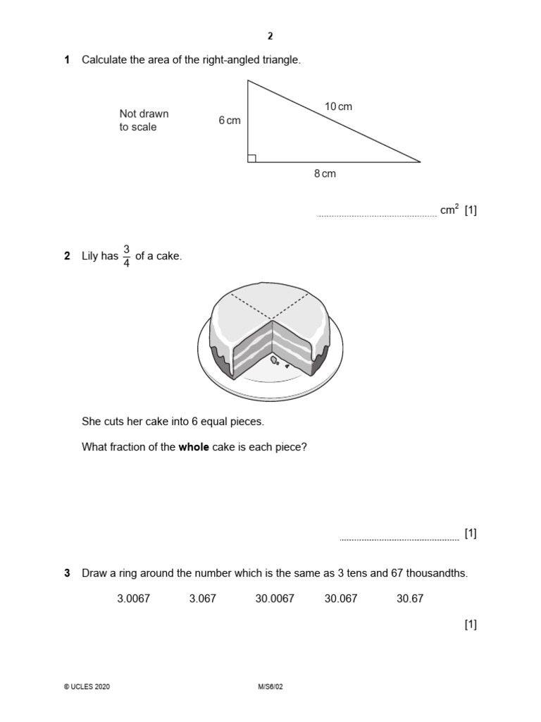 Math Sample 2020 p2-2-14 | PDF | Elementary Geometry | Euclidean Geometry