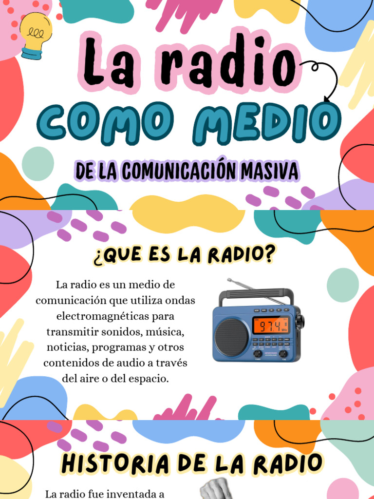 Diapositivas de La Radio - 20250324 - 155734 - 0000 | PDF | Radiodifusión | Modulación de frecuencia
