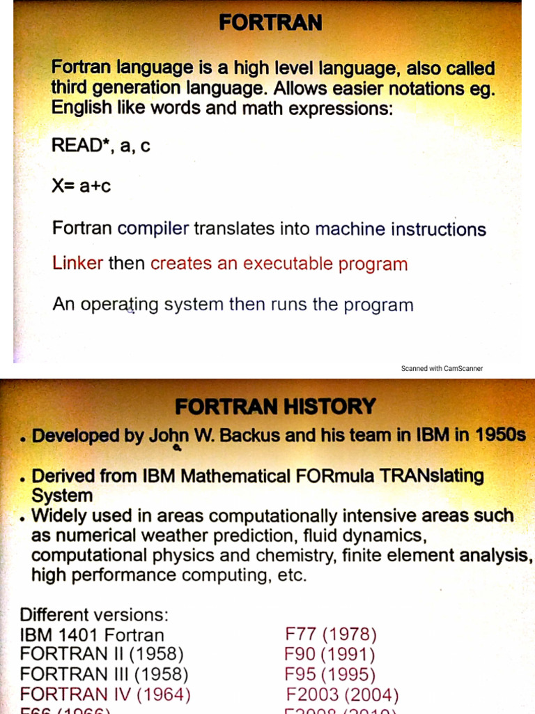 Fortran Notes | PDF