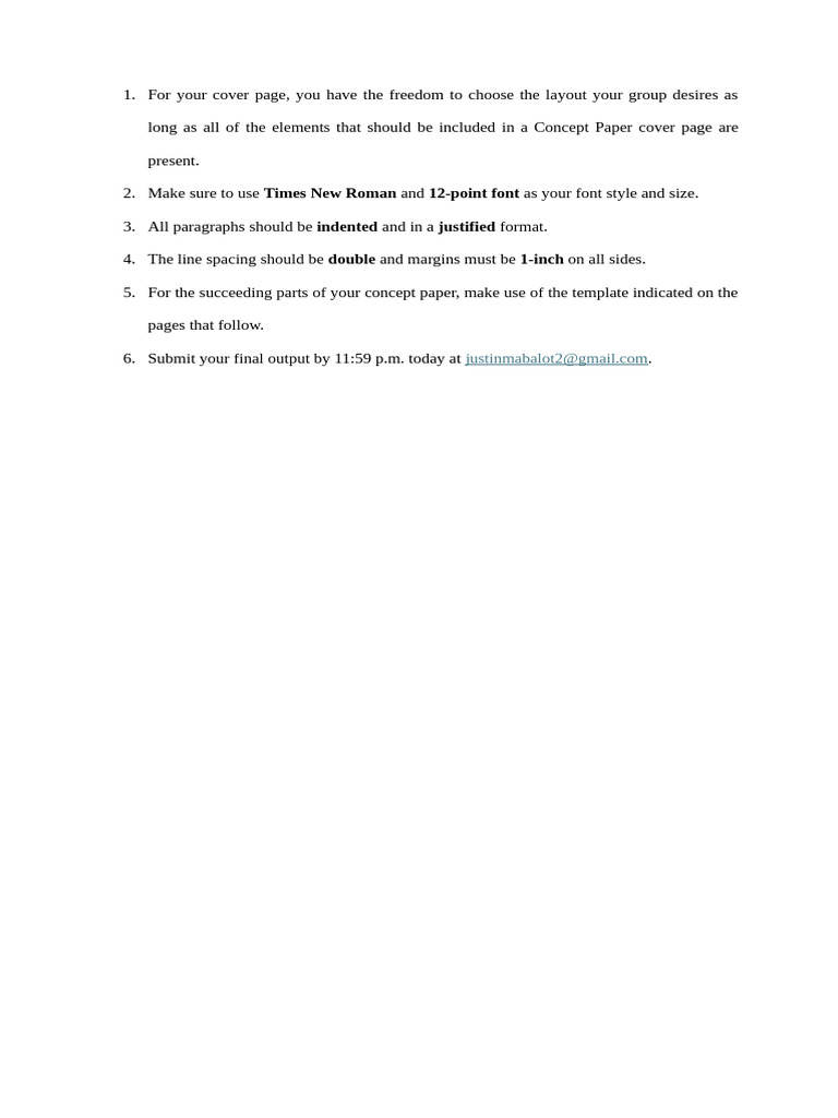 Concept Paper Template | PDF
