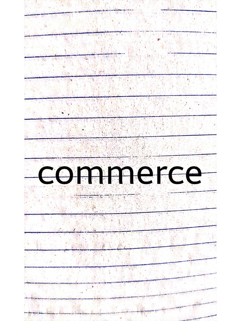 Commerce | PDF