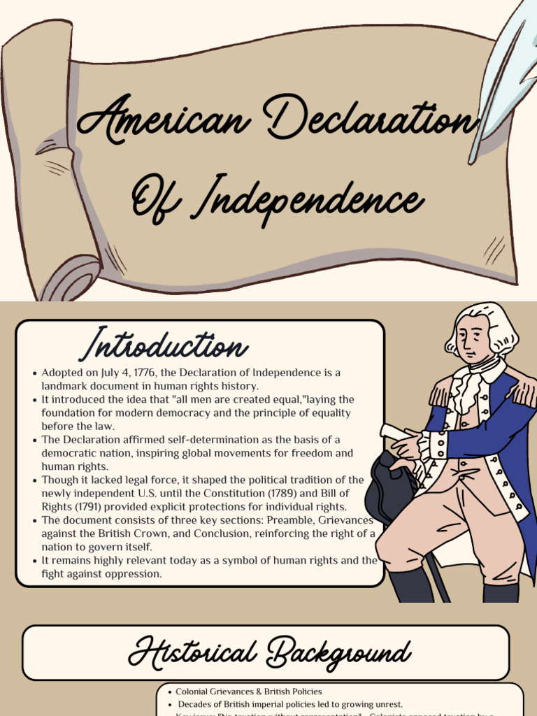 American Declaration of Independence Overview | PDF | United States ...