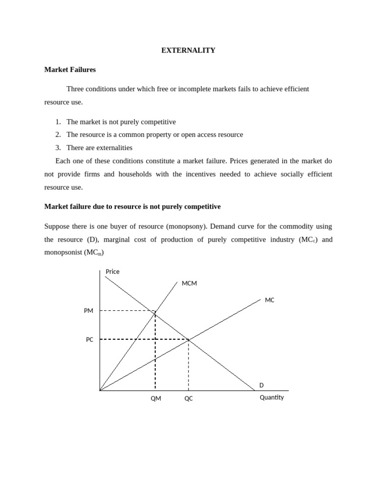 Externalities environment | PDF | Market (Economics) | Prices