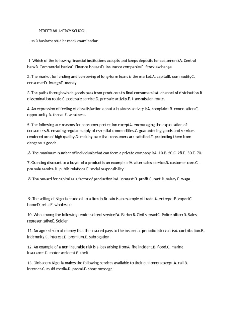 Jss 3 Business-WPS Office | PDF | Mail | Income Statement