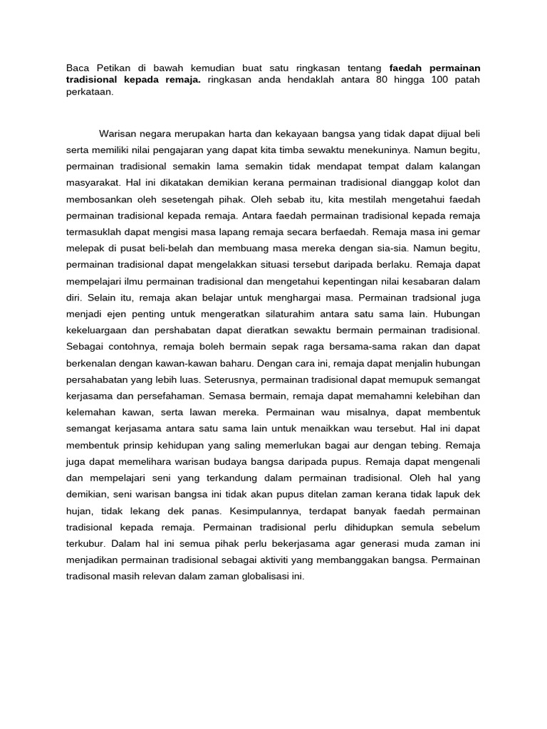 Latihan Ringkasan Tingkatan 1-3 | PDF