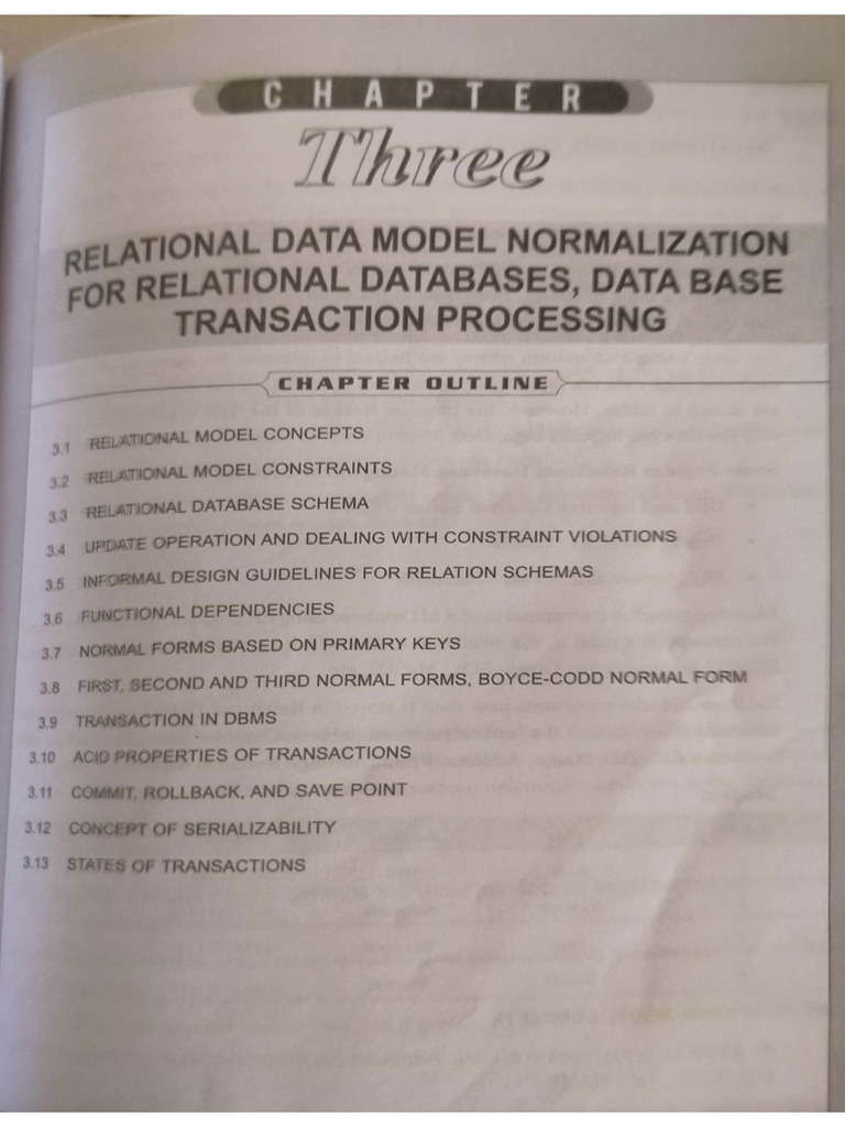 Rdbms 3rd Units | PDF